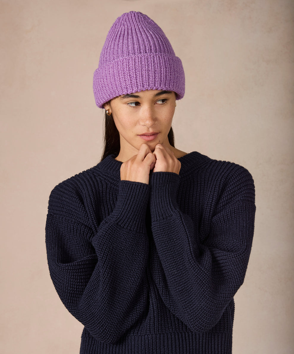 Zinnia Chunky Knit Hat IrelandsEye Knitwear