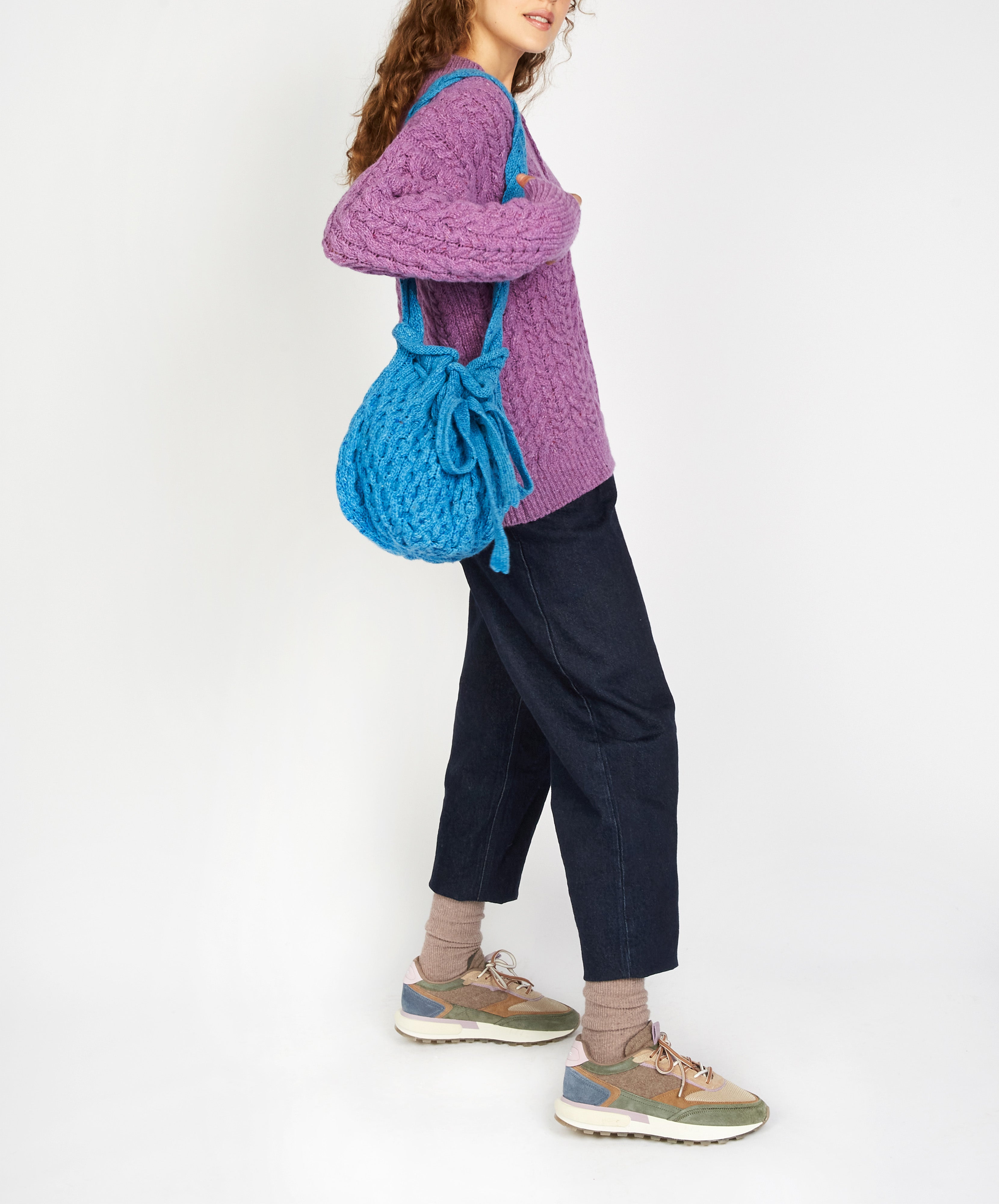 Womens Melinda Bag Forget-Me-Not Blue IrelandsEye Knitwear