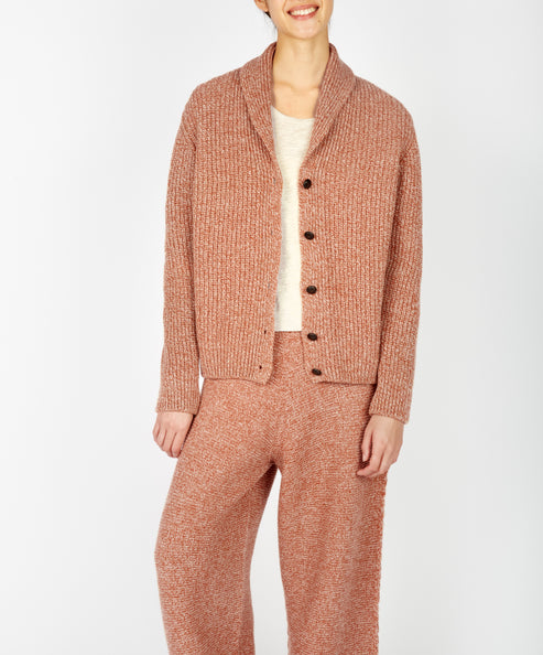 Robin Shawl Cardigan Cedar Marl | Ireland's Eye Knitwear – IrelandsEye ...