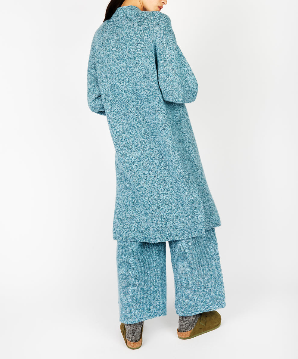 Raven Jersey Cardigan Larimar | Ireland's Eye Knitwear – IrelandsEye ...