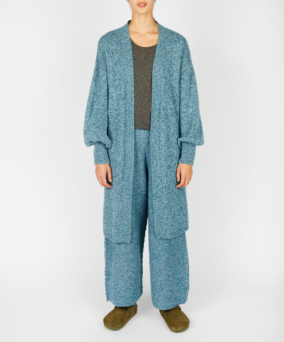 Raven Jersey Cardigan Larimar | Ireland's Eye Knitwear – IrelandsEye ...