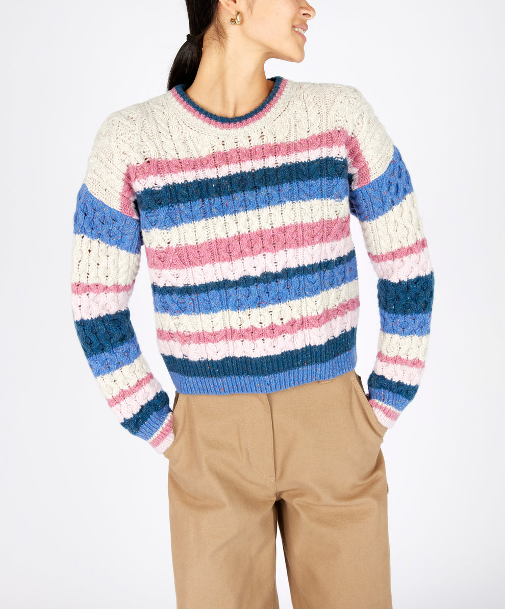 Maya Multi-Coloured Sweater Chalkstone IrelandsEye Knitwear