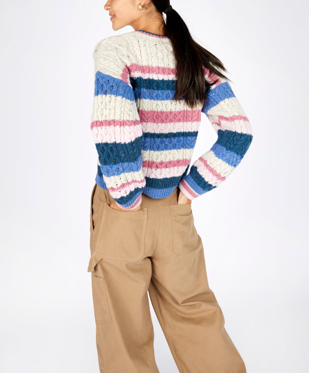 Maya Multi-Coloured Sweater Chalkstone IrelandsEye Knitwear