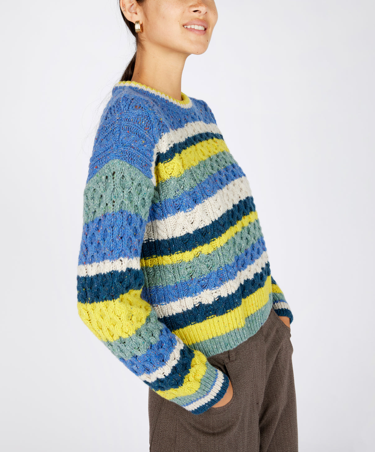 Maya Multi-Coloured Sweater Marina IrelandsEye Knitwear