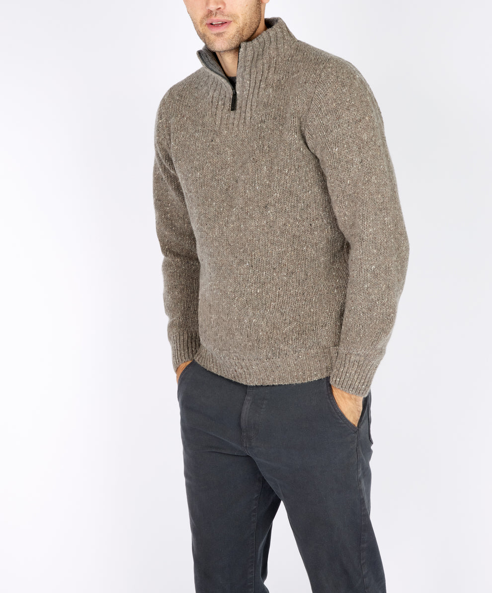 Glenstone Troyer Sweater Rocky Ground – IrelandsEye Knitwear