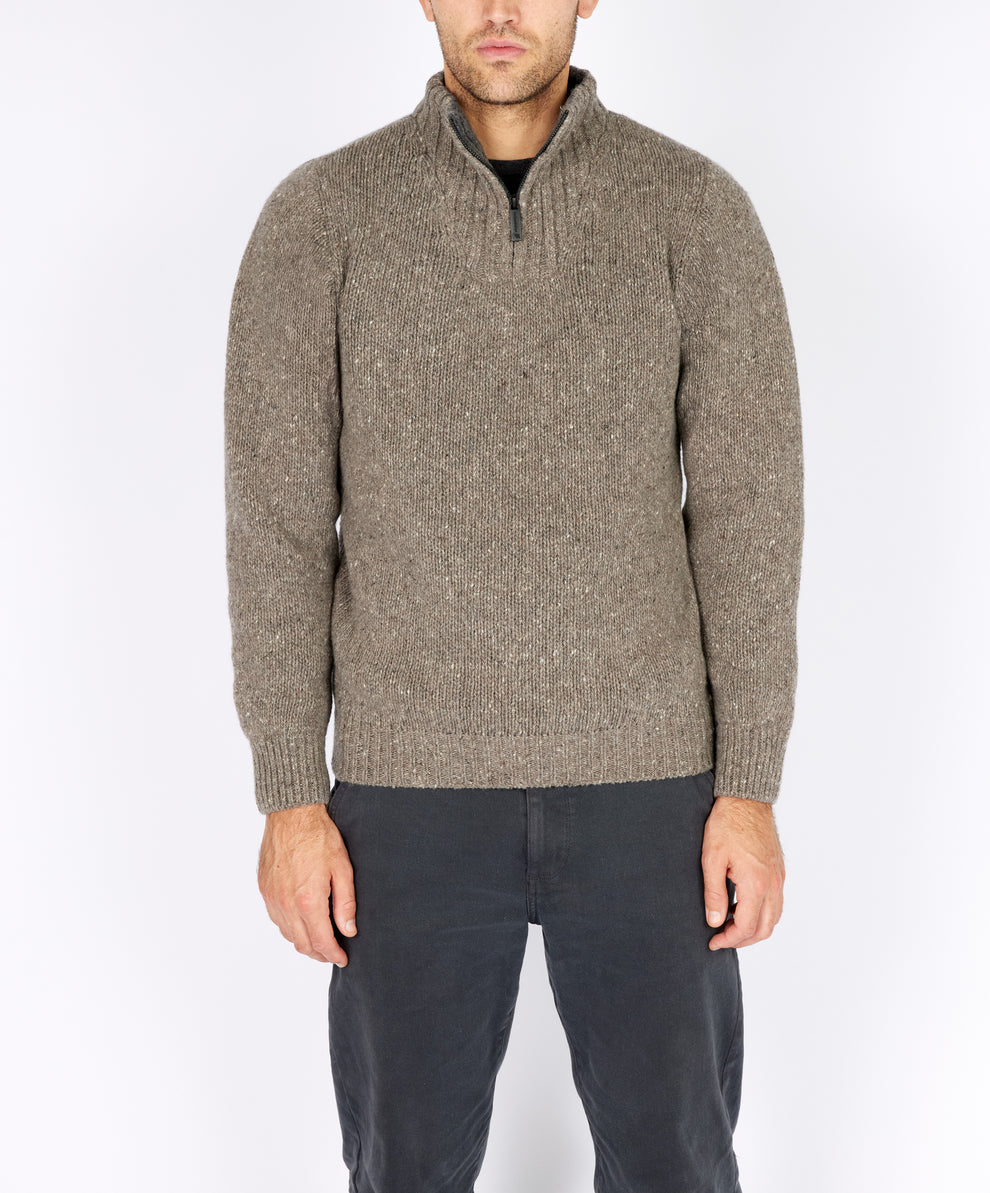 Glenstone Troyer Sweater Rocky Ground – IrelandsEye Knitwear